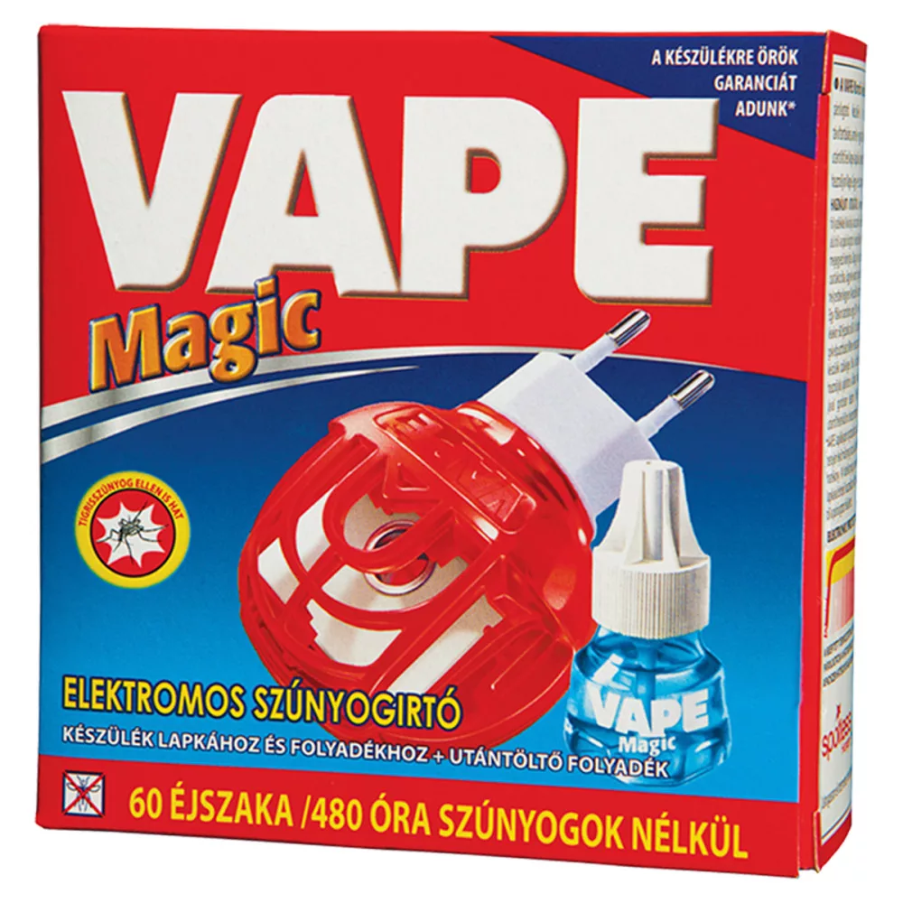 Elektromos szúnyogriasztó készülék folyadékkal VAPE - agroko